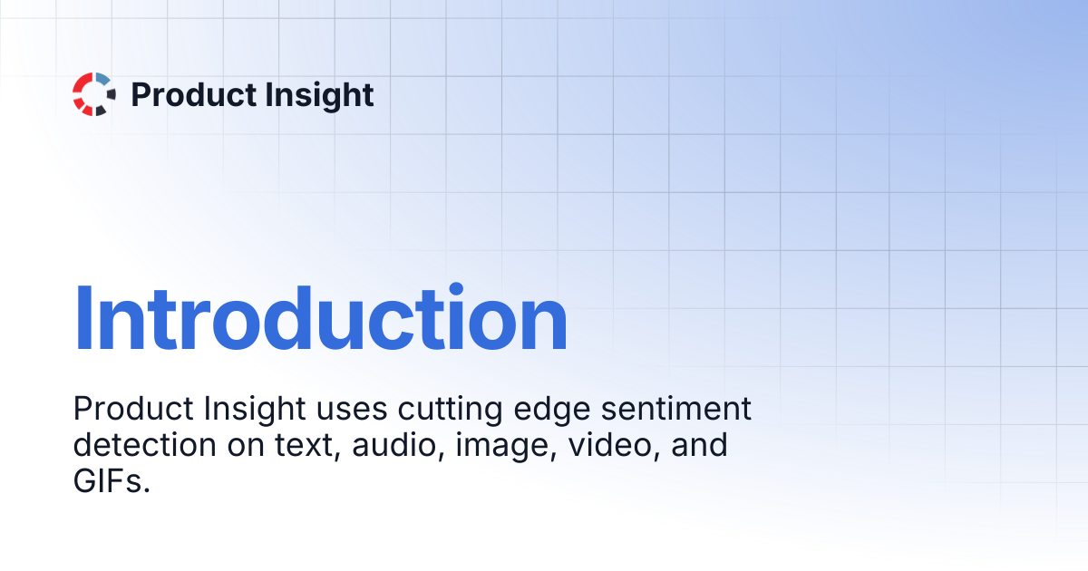 Introduction | Product Insight